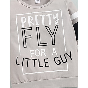 Menglang Toddler Boy Clothes Long Sleeve Pullover Sweatshirt Jogger Pant Sets 2 Piece Outfit 3T 4T Boys Clothes