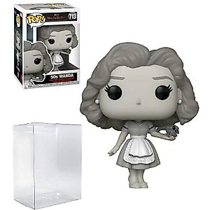 Wanda 50s B&W Pop #713 Pop TV: Wanda Vision Vinyl Figure (Bundled with EcoTek Protector to Protect Display Box)