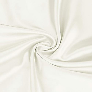 BEDELITE Satin Silk Body Pillow Pillowcase for Hair and Skin, Premium and Silky Ivory Long Body Pillow Case Cover 20x54 with Envelope Closure