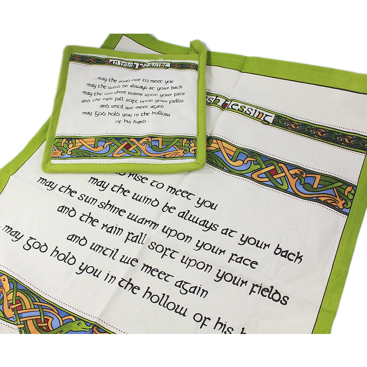 Irish Weave T-Towel and Pot Holder