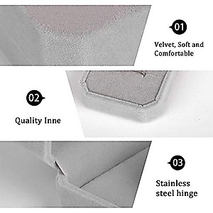 BENECREAT 10 Pack Velvet Ring Earring Box Gift Jewelry Box for Mother's Day, Engagement, Wedding Gift Favor- Royal Blue