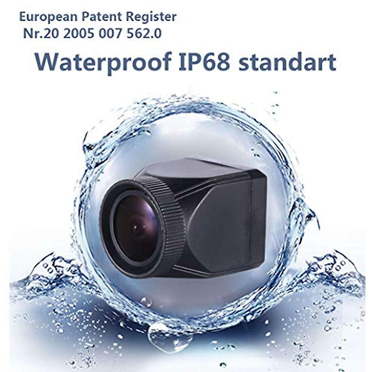 HDMEU HD Color CCD Waterproof Vehicle Car Rear View Backup Camera, 170° Viewing Angle Reversing Camera, for Hyundai I30 Veloster i20 i10 Verna Genesis Coupe Kia Soul Ceed picanto NIRO K2 Rio