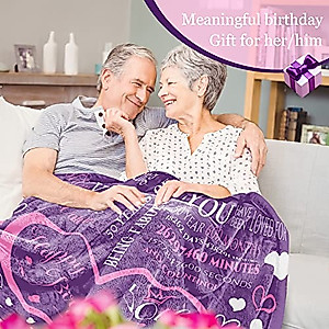 50 Year Old Gifts for Women 50th Birthday Gifts for Women Blanket 50"x60" Gifts for 50 Year Old Woman Happy 1973 Birthdy Gifts for Her Wife Sister Mom Friends Grandmother Coworker Birthday Gift Ideas