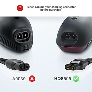 15V Shaver Charger Fit for Philips Norelco OneBlade QP6530/70 QP6520 QP6510 QP6550 Razor HQ8505 Replacement Power Adapter Supply Cord