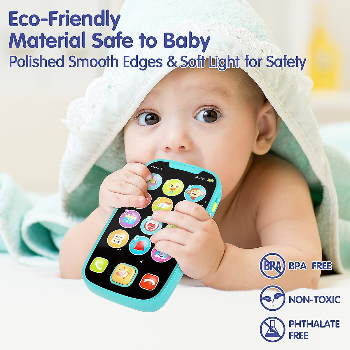 Baby Toys 12-18 Months Baby Learning Cell Phone Toys for 1 Year Old Boy Gifts - Interactive Musical Developmental Phones Toy for 12 Months Infant and Toddler Birthday Gifts