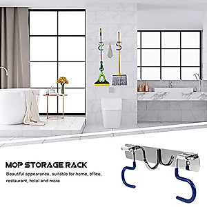Angoily Mop Broom Holder garage tool organizer mop broom holder organizer mops rakes holder Wall Mounted S