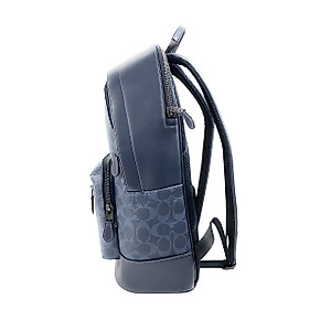 Coach West Backpack In Signature Canvas With Varsity Motif
