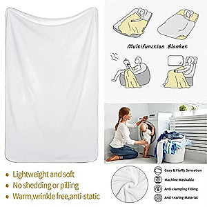 JBH2022 Custom Blanket with Words Picture Collage, Custom Blanket Personalized Throw Blanket with Photo Text Customized Flannel