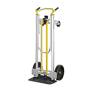 COSCO 12253BBY1E Next Generation 3-in-1 Folding Toe Plate Hand Truck, 800/1000 Pound Weight Capacity, Yellow
