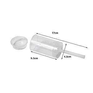 Clear Push-Up Cake Pop Shooter (Push Pops) Plastic Containers with Lids, Base & Sticks, Pack of 80(80 pack)