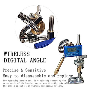 BAXIONGDI digital angle facet manipulator with 5 index wheels (32,64,72,80,96),angle positioning robot arm,multi-height positioning manipulator,for jewelry, jade, gem adjust angles grinding&polishing