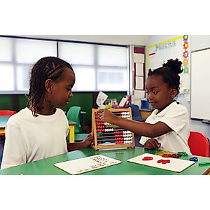 edxeducation Abacus - In Home Learning Manipulative for Early Math - 10 Row Counting Frame - Teach Counting, Addition and Subtraction