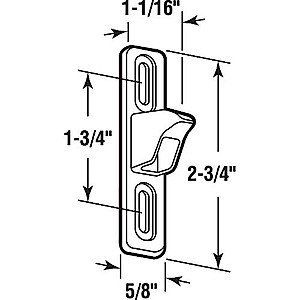 PRIME-LINE C 1032 Keyed Sliding Glass Door Handle Set – Replace Old or Damaged Door Handles Quickly and Easily & Slide-Co 14504 Sliding Door Keeper, 1/2 inch, Chrome Plated Diecast