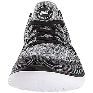 Nike Women's Free RN Flyknit 2018 White Black 942839-101 (8.5)