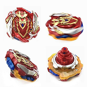 Bey Battle Burst Blade Evolution B-129 Booster Cho-Z Achilles.00.Dm Red Sparking Left & Right Launcher Handle Starter Set Gaming Battling Top Turbo GT God Bay Lr Bey launcher Spinning Toy Gift for Boy
