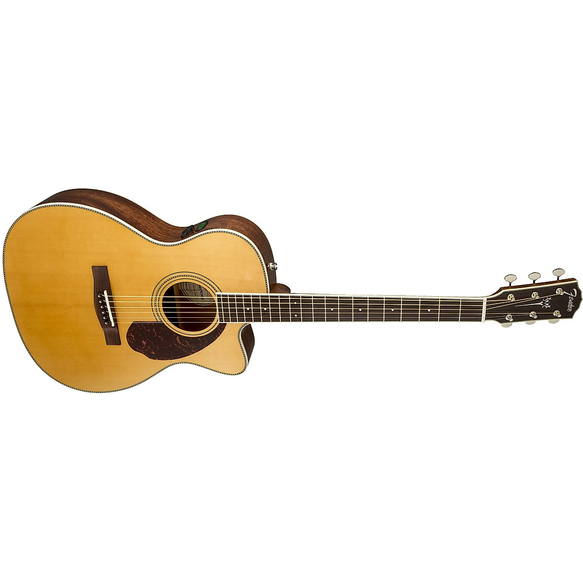 Fender Paramount PM-3 All-Mahogany Triple-0 Acoustic Guitar, with 2-Year Warranty, Natural, with Case