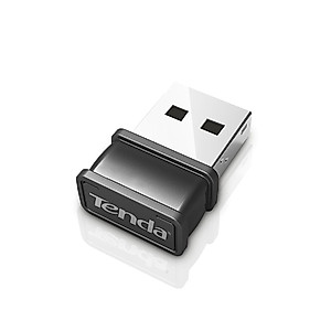 Tenda Wi-Fi Dongle, N150 Mini Wireless Network USB Wi-Fi Adapter for PC Desktop Laptop (Supports Windows XP/7/8/8.1/10, Driver-Free, Soft AP, USB 2.0) Plug & Play - W311MI V4.0