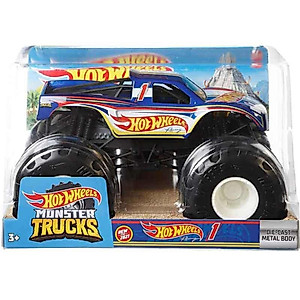 Hot Wheels Monster Trucks, Hot Wheels Racing 1, 1:24 Scale