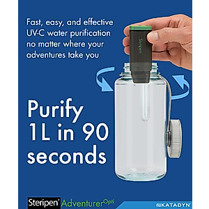 SteriPEN Adventurer Opti UV Personal Water Purifier for Camping, Backpacking, Emergency Preparedness and Travel