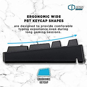 ikbc CD108 V2 Mechanical Keyboard, Cherry MX Silent Red Switch, Full Size with Mistel PBT Keycaps, Windows/Mac