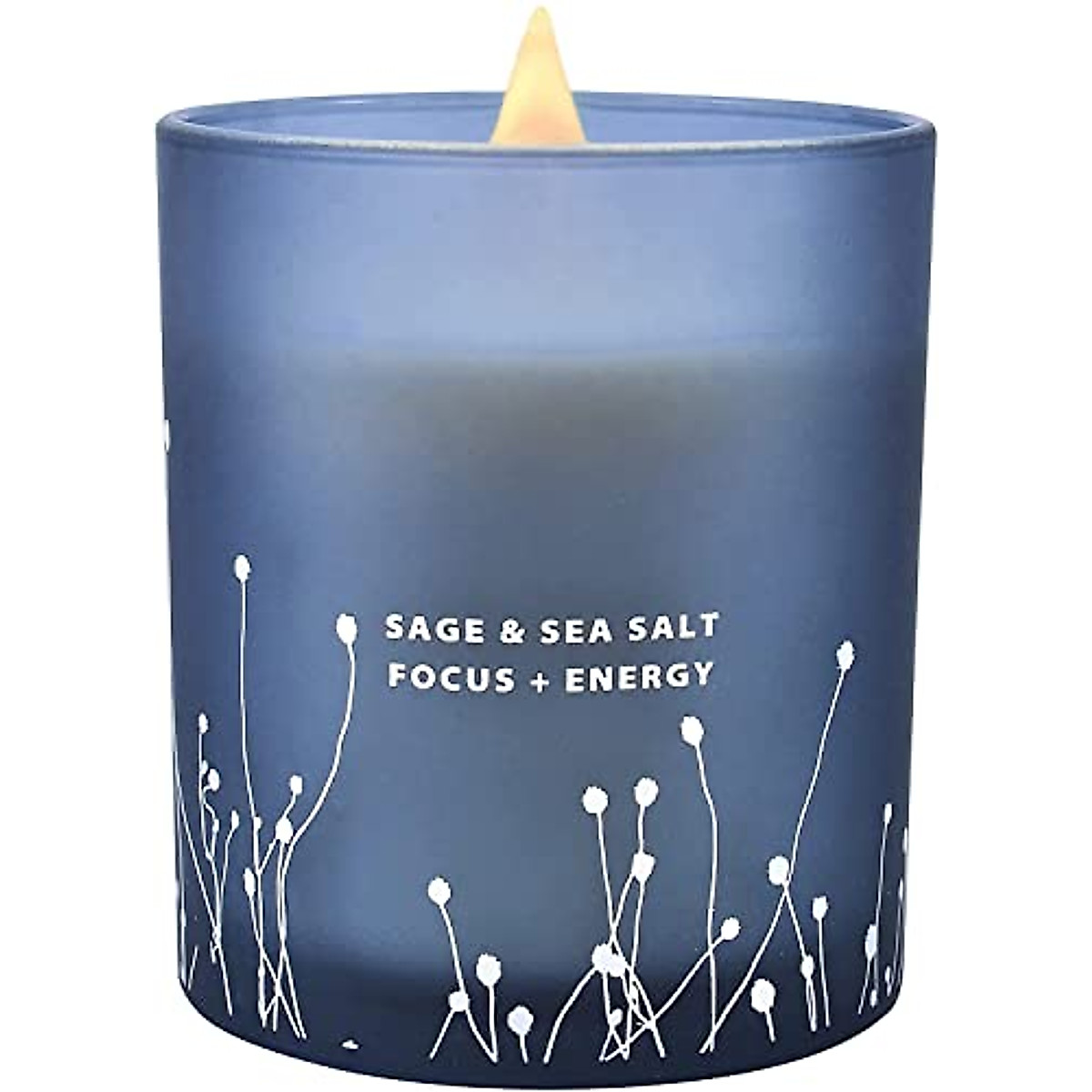 White Sage Sea Salt Candle | Sage Candles for Cleansing House | Candles for Home Scented | Sage Candle, Scented Candles for Men & Women, Energy Cleansing Candle, Relaxing Aromatherapy Scented Candle