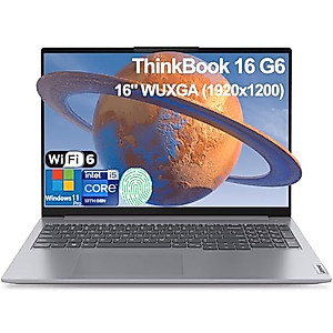 Lenovo ThinkBook 16 G6 16" FHD+ Business Laptop Computer, 13th Gen Intel Octa-Core i5-13420H (Beat i7-1355U), 4GB DDR5 RAM, 2TB PCIe SSD, WiFi 6, Thunderbolt 4, Fingerprint Reader, W11Pro, WE/PGPY
