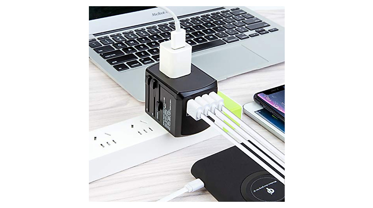 Universal Travel Adapter with USB-C & USB Ports | Worldwide Power Solution