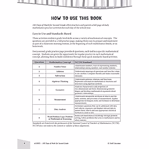 Shell Education 180 Days of Math for Second Grade (180 Days of Practice)