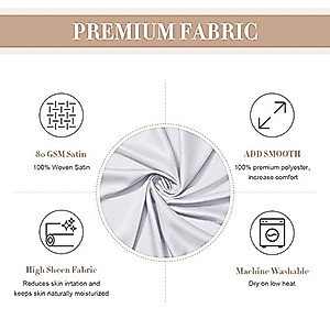 AW BRIDAL Womens Summer Pajamas Set Short Sleeve Silk Pajamas Button Up Pjs Bride Bridesmaid Pajama Set Gift, White M