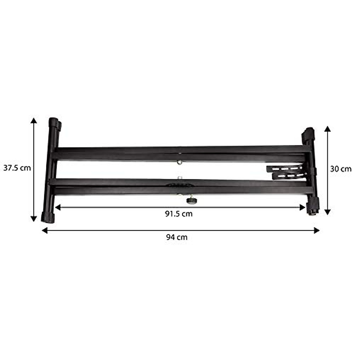 RockJam Adjustable Keyboard Stand with Locking Straps & Quick Release Mechanism