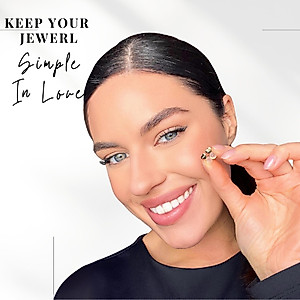 Veekyvicky Silicone Earring Backs for Droopy Ears Rubber Earring Lifter for Heavy Studs, Earing Backs Replacement Rose Gold Silver