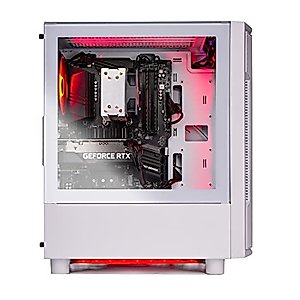 Skytech Gaming Skytech Archangel Gaming PC Desktop – Intel Core i5 12400F 2.5 GHz, NVIDIA RTX 4060 Ti, 1TB NVME SSD, 16GB DDR4 RAM 3200, 650W Gold PSU, 11AC Wi-Fi, Windows 11 Home 64-bit,White