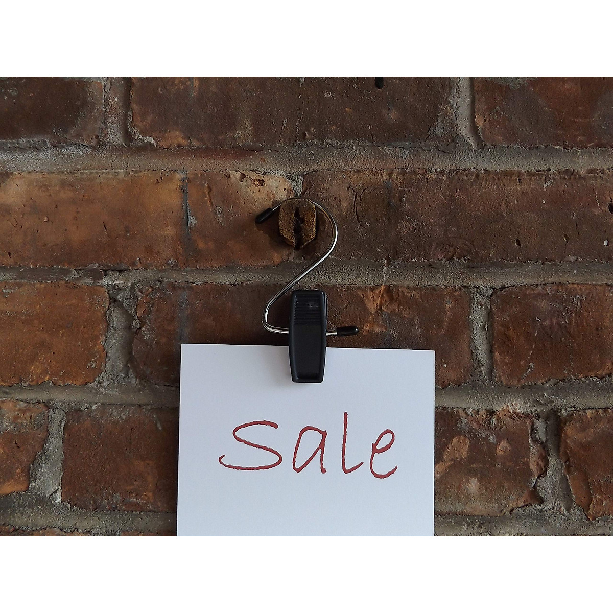 NAHANCO 610B12 Boot Clip Hanger, Chrome, Black Plastic Clip, 4.5” (Pack of 12)