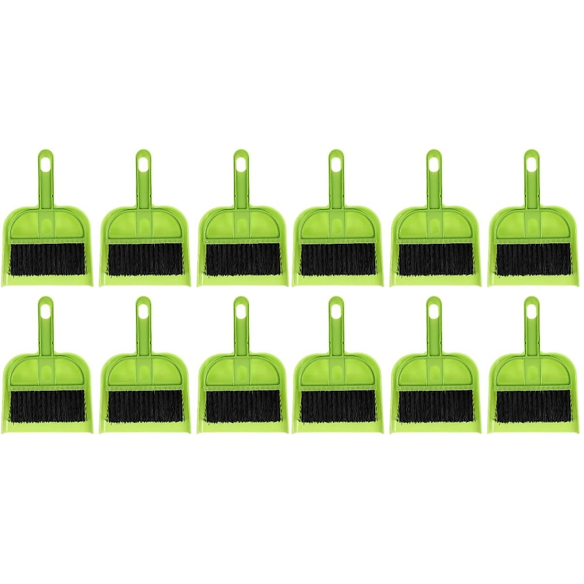 Healifty 12 Sets Dustpan Hand Broom and Shovel Small Broom Dustpan Set and Broom Dustpan Set and Brush Set