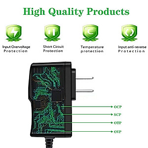 AC DC Power Adaptor for Yealink PS5V2000US Power Supply 5V 2A, for Yealink T29G, T46S, T48S, T52S, T54S, T56A, T58V, T58A