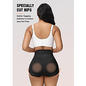 SHAPSHE Butt Lifting Shapewear Shorts Seamless Tummy Control Underwear Girdles for Women Body Shaper Panties for Pregnancy Shape Wear Under Garments for Dress Fajas Para Mujer Black 2XL