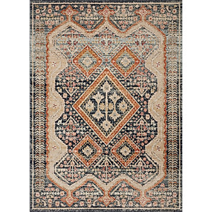 Loloi II Jocelyn Collection JOC-05 Area Rug 9'-6" x 12'-6" Navy/Multi Rectangular 0.38" Thick