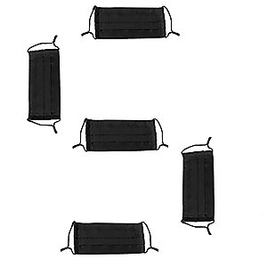 Noblecare (5Pack) Nosewire PLEATED 2 Layers Elastic Loop,Unisex Cloth Mask,Adjustable Size fit All Members in Family,Cloth Masks, Cotton Face Masks, Cloth Masks for WomenI Cotton Face Mask
