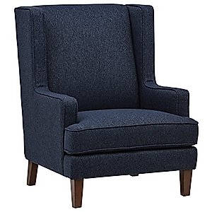 Amazon Brand – Stone & Beam Highland Modern Living Room Wingback Accent Chair, 31.9"W, Denim
