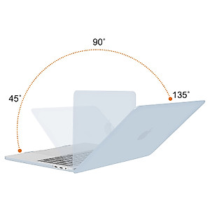 MOSISO Compatible with MacBook Pro 13 inch Case M2 2024, 2023, 2022-2016 A2338 M1 A2251 A2289 A2159 A1989 A1708 A1706, Plastic Hard Shell&Keyboard Cover&Screen Protector&Storage Bag, Baby Blue
