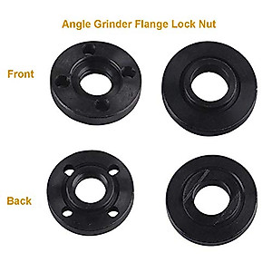 Podoy Grinder Flange Angle Wrench Spanner Metal Lock Nut for Compatible with Milwaukee Makita Bosch Black & Decker Ryobi 193465-4 4.5" 5" 5/8-11