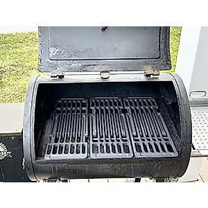 Dongftai PCBZ0A (3-Pack) 6 1/4 inch wide Adjustable Cast Iron Cooking Grate Replacement for BBQ Grills Gas Eletric Grills, Universal Cooking Grids Extend from 14" up to 20" L