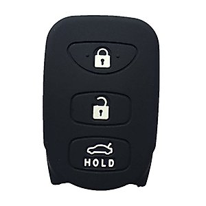 Rpkey Silicone Keyless Entry Remote Control Key Fob Cover Case protector Replacement Fit For Hyundai Accent Elantra Sonata Kia Optima Rondo Spectra 95430-2G202 95430-3X500 95430-3K200