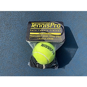 Tennis Pro Tennis Trainer Replacement Ball | ITF Tournament Grade Tennis Ball | Professional Choice Tennis Rebounder Ball | Tennis Ball on a String | Quick Clip and Anti-tangle Technology