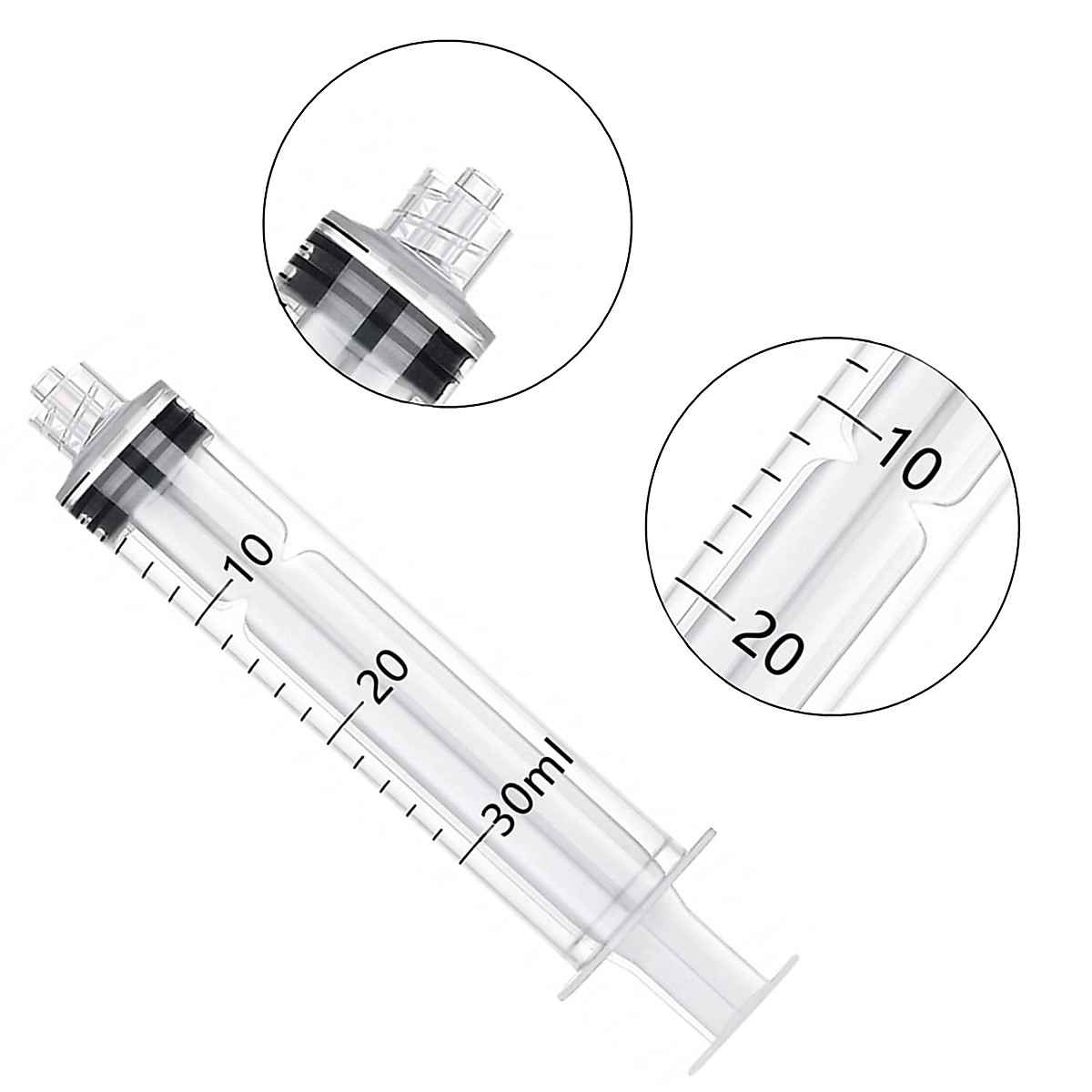 30ml Syringe with Blunt Needle Tip 1.5 Inches, for Essential Oil filling, Measuring and Dispensing, Set of 5