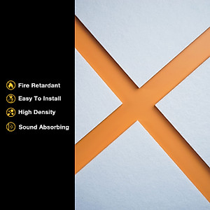 Fstop Labs Acoustic Foam Panels, 12" X 12" X 0.4" Acoustic Sound Absorbing Panel Tiles, Acoustic Panels, Absorption Insulation Treatment Used in Home & Offices