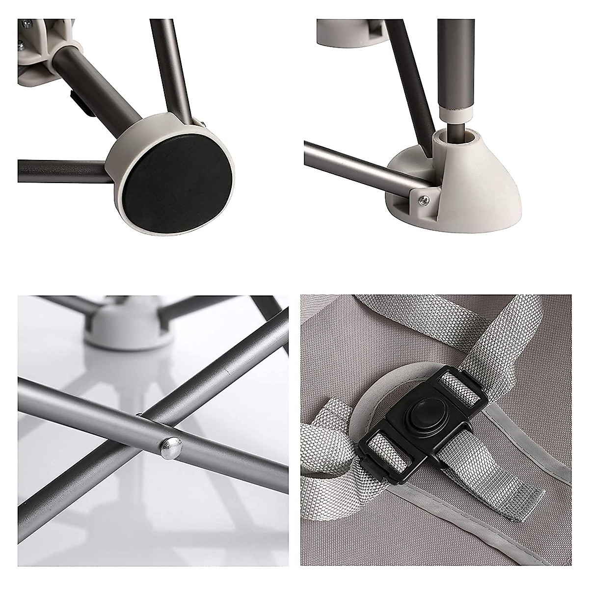 PandaEar Portable Travel Booster Seat with Tray| Folding Baby Seat Booster High Chair for Dining Table| Compact Camping Chair for Lawn, Beach Indoor/Outdoor Use| Toddlers, Kids