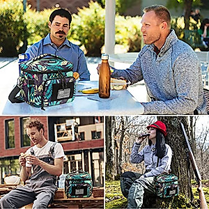 Sucipi Lunch Bag Insulated Lunch Box Lunch Cooler with MOLLE / PALS Webbing Leakproof Lunch Cooler Tote with Shoulder Strap for Tactical Men Women Adults