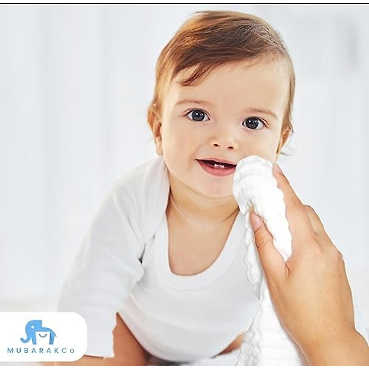 Mubarak Co Pack of 10 Burp Cloths for Both Baby Girl & Baby Boy -Our burping Cloths for Babies are Large 20'' by 10' Super Absorbent Burpy Cloths for Unisex