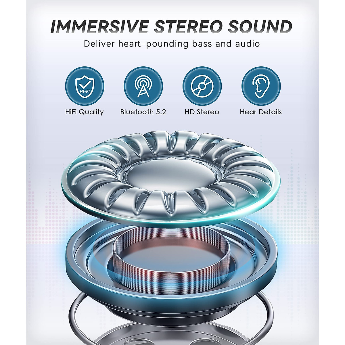 MUSICOZY Sleep Headphones Bluetooth Headband, Wireless Music Sleeping Headphones Sleep Mask Earbuds IPX6 Waterproof with Mic for Side Sleepers Workout Running Travel Yoga, Pack of 2